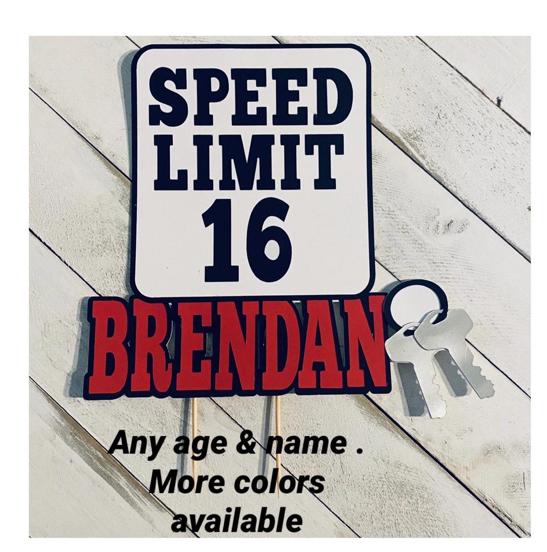 Any Name and Age Driver License Birthday Cake Topper,cake Topper,new ...