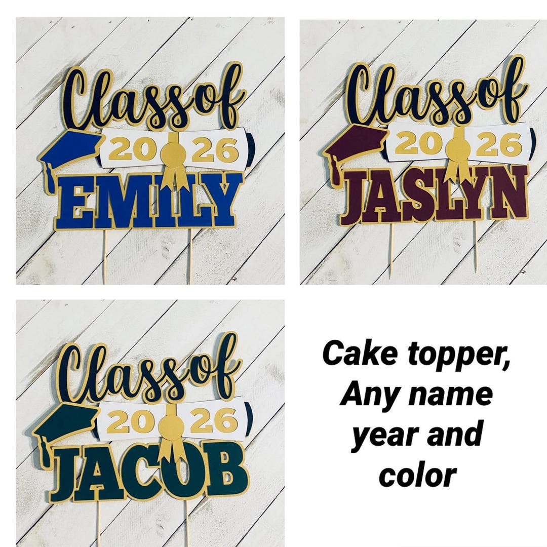 Graduation Cake Topper, College Bound, College Graduation Decor, Class ...