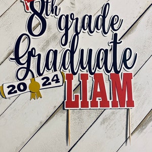 8th Grade Cake Topper, 8th Grade Graduation Cake Topper, Graduation ...