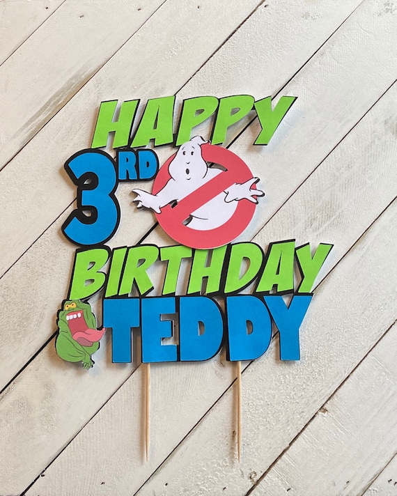 Birthday Cake Topper Ghost Cake Topper slimer Cake Topper | Etsy