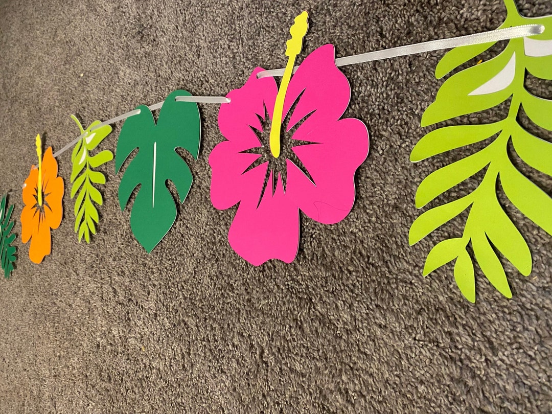 Luau Banner,hawaii Birthday Banner, Birthday Luau , Luau Garland - Etsy