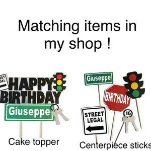 Driver License Birthday Banner ,road Sign Birthday Banner, Driver ...