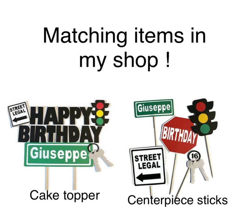 Driver License Birthday Banner road Sign Birthday Banner car - Etsy