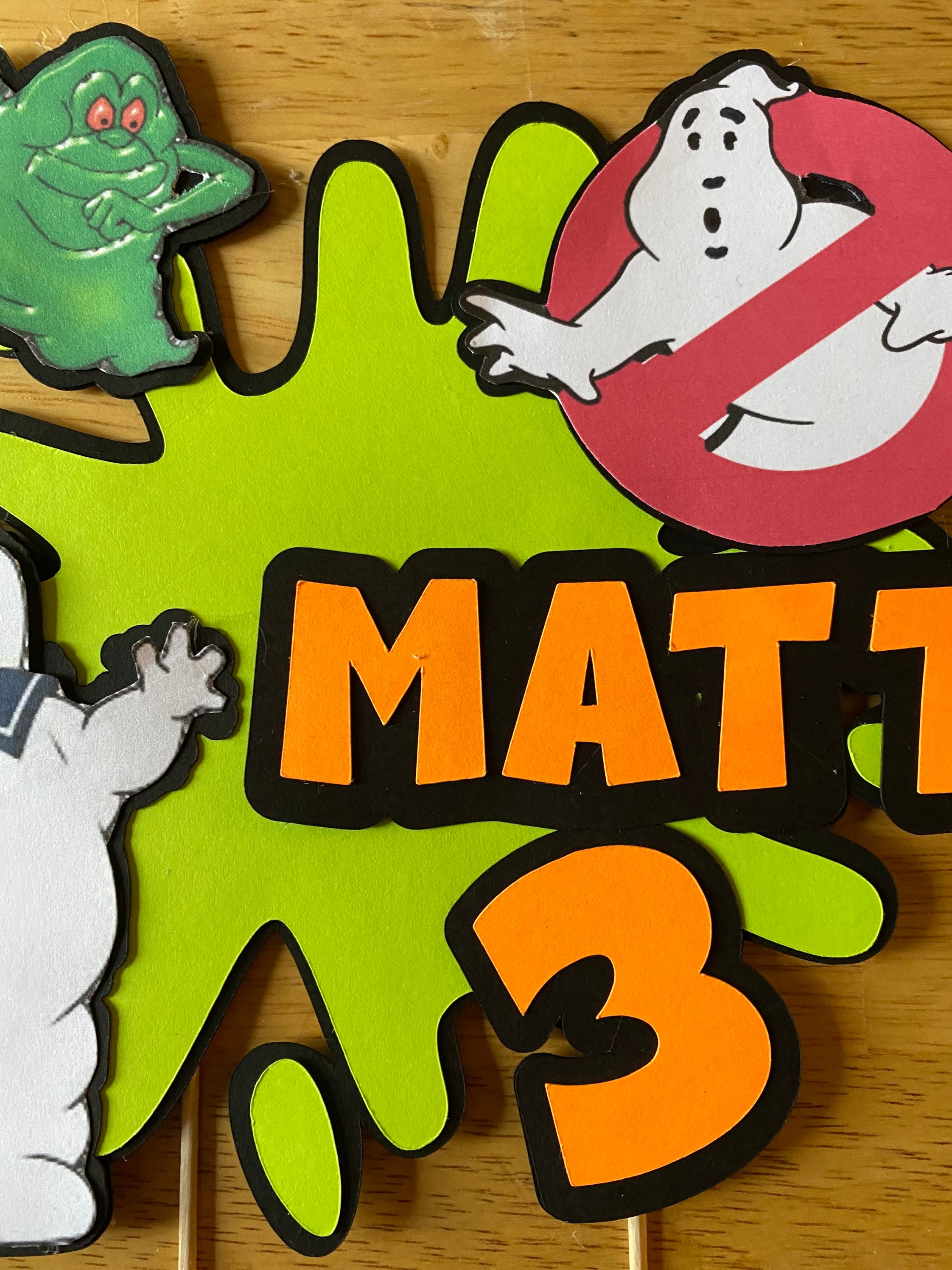 Birthday Cake Topper , Ghost Cake Topper ,slimer Cake Topper - Etsy