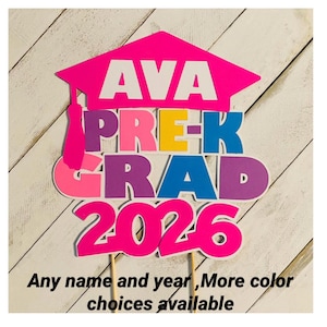 Pre-school Graduation Cake Topper, Pre K Graduation, Kindergarten Grad ...