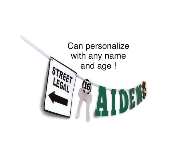 Driver License Birthday Banner road Signs road Sign - Etsy