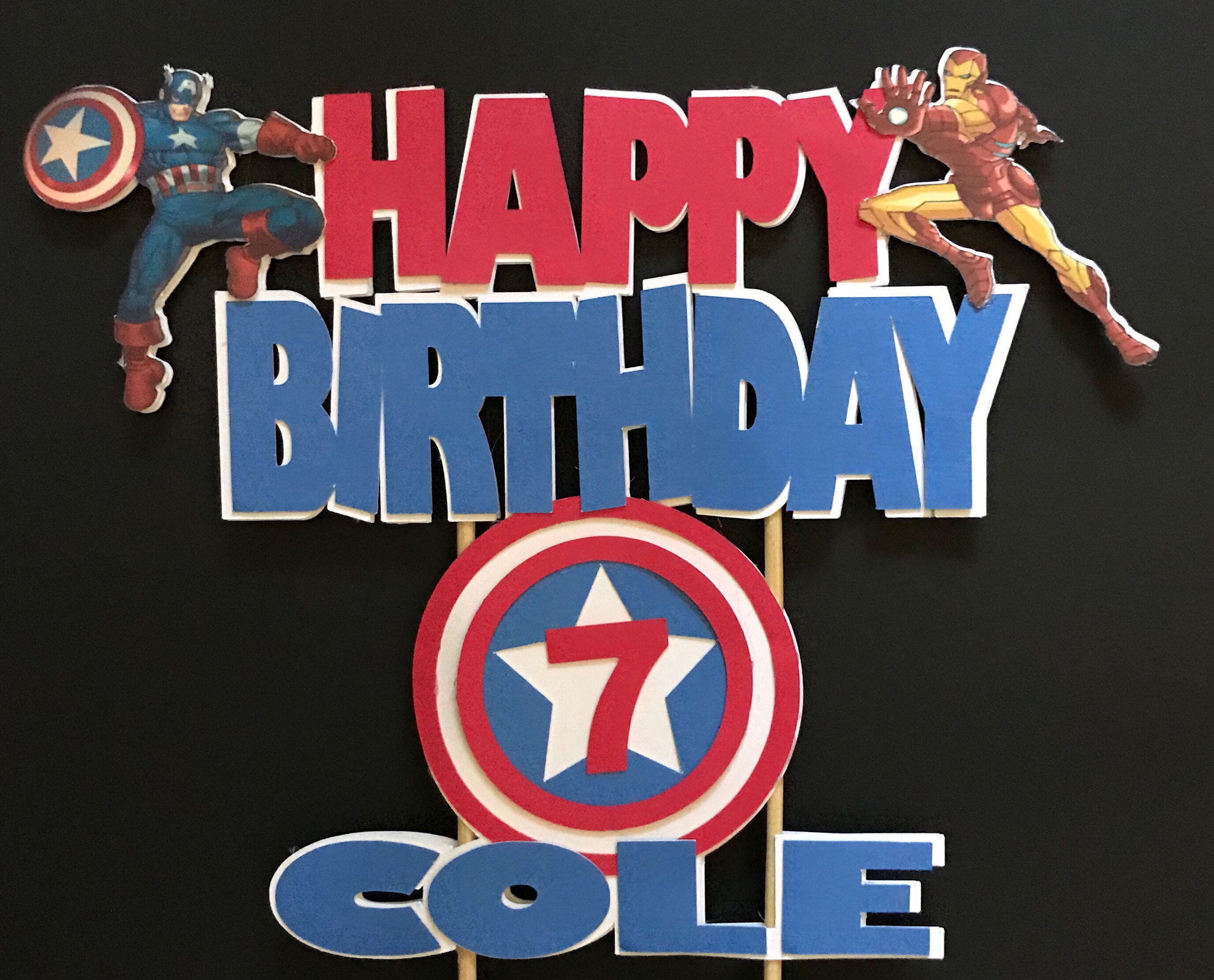 Superhero Cake Topper Superhero Birthday Superhero Birthday - Etsy