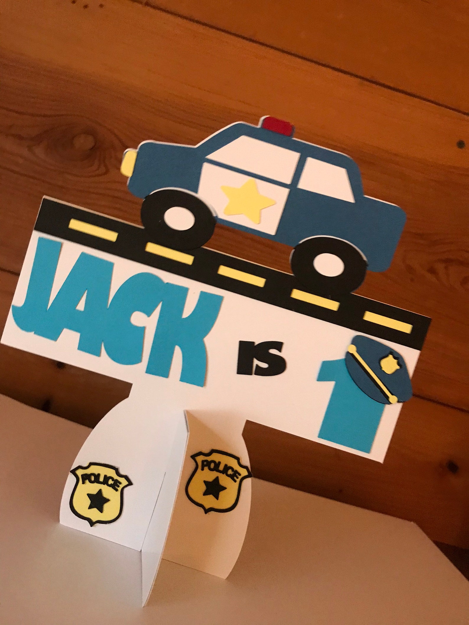 Police Birthday Centerpiece Police Man Birthday Centerpiece - Etsy