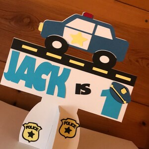Police Birthday Centerpiece , Police Man Birthday Centerpiece , Police ...