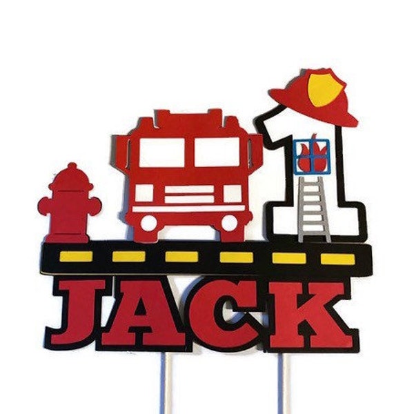 Fire Department Birthday Cake - Etsy