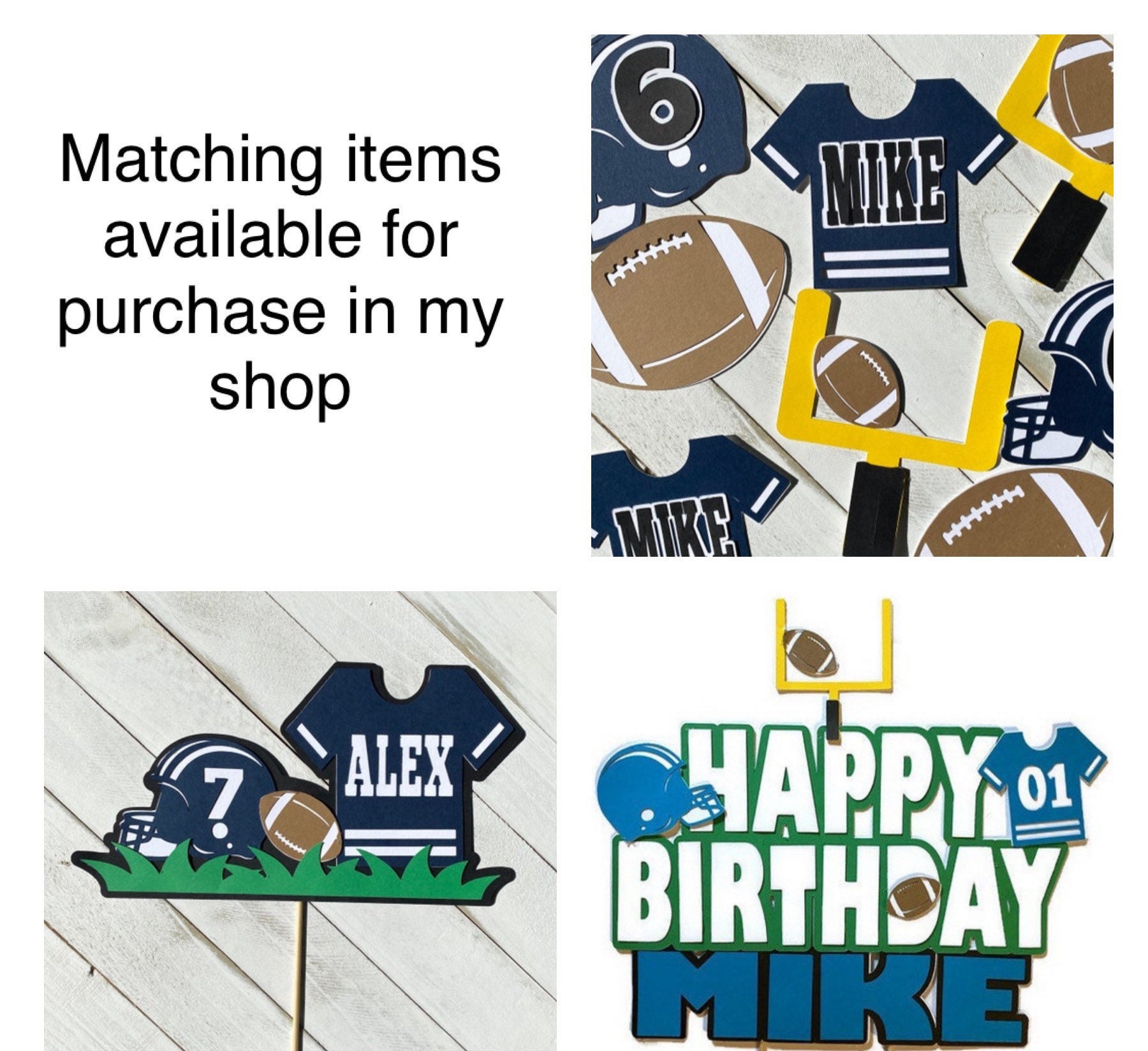 15 Pieces Football Large Confetti Football Birthday Sports - Etsy