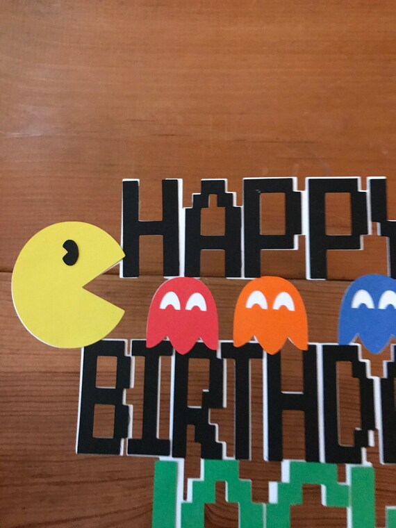 Party Supplies Party Décor 80s arcade birthday cake topper arcade ...