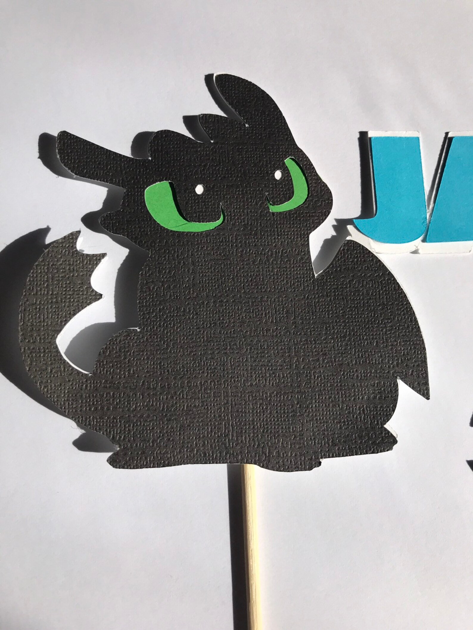 Toothless birthday cake topperDragon cake topper night fury | Etsy