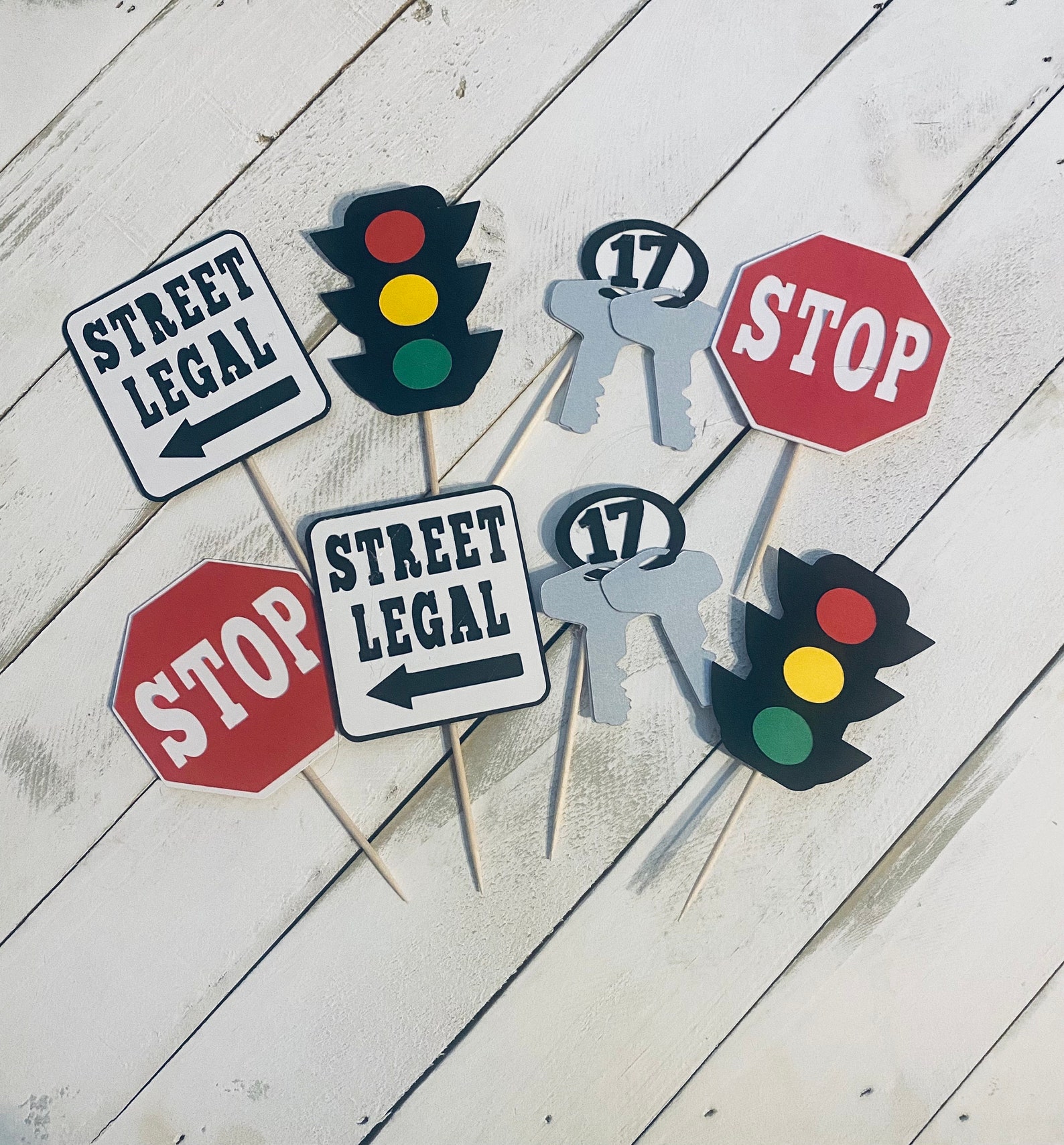 Cupcake Toppers Driver License Birthday, 16th Birthday Cupcake Toppers ...