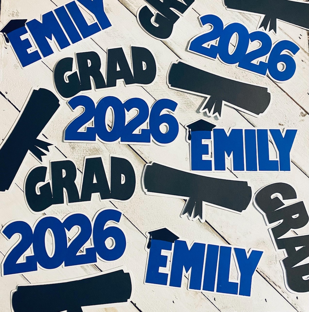 12 Piece Graduation Cut Outs ,large Graduation Confetti ,graduation ...