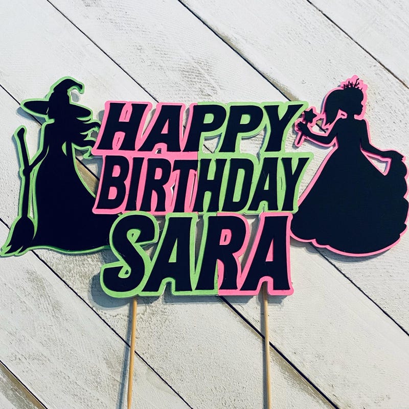 Witch Cake Topper - Etsy