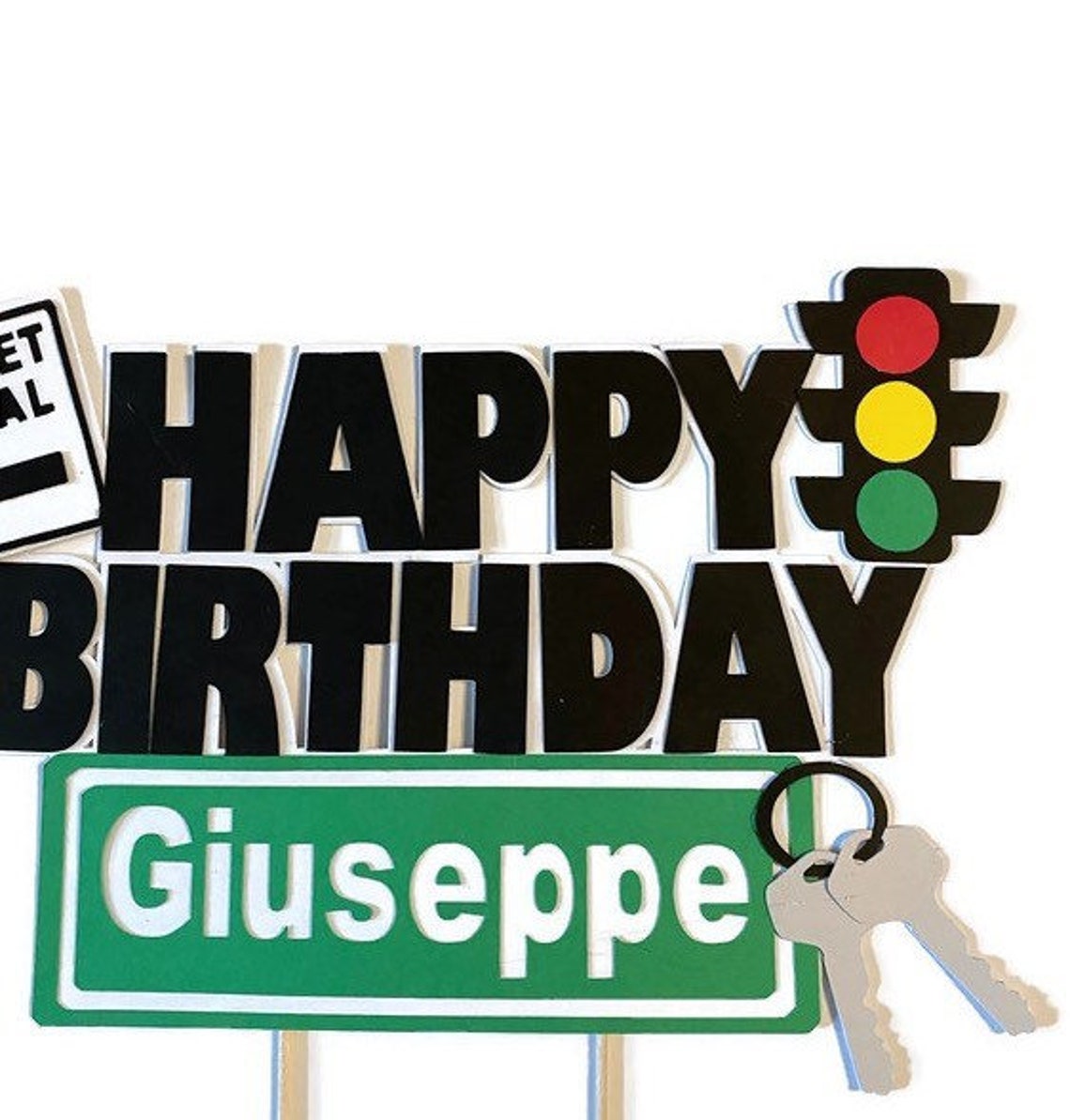 Any Name and Age Driver License Birthday Cake Toppercake - Etsy