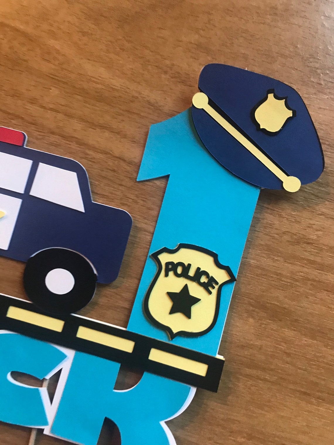 Police Birthday Cake Topper Police Man Birthday Cake Topper | Etsy