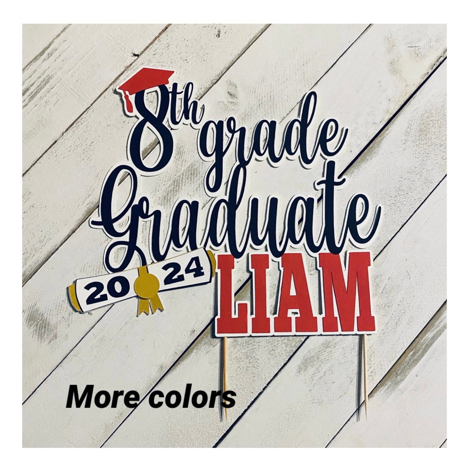 8th Grade Cake Topper, 8th Grade Graduation Cake Topper, Graduation ...
