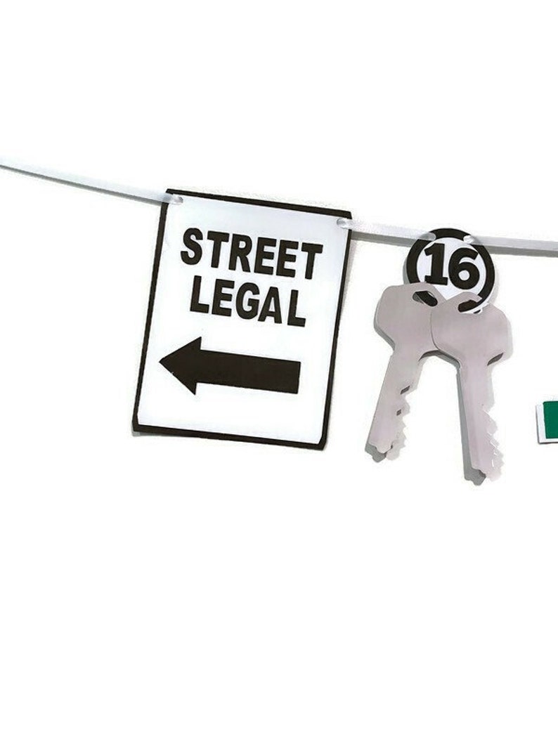 Driver License Birthday Banner road Signs road Sign - Etsy