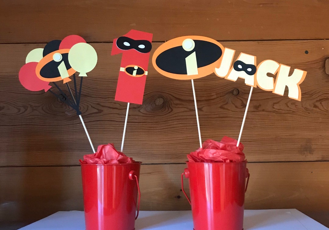 Centerpiece Sticks ,incredibles Centerpiece, - Etsy
