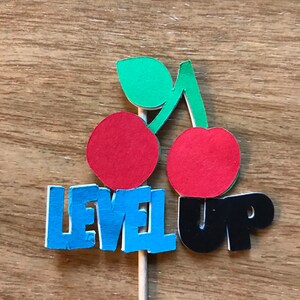 80s Arcade Birthday Cupcake Topper , Personalized Arcade Cake Topper ...