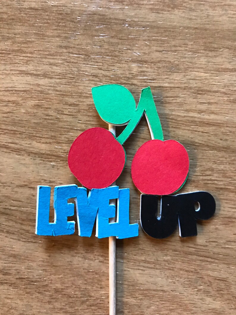 80s arcade birthday cupcake topper personalized arcade cake | Etsy