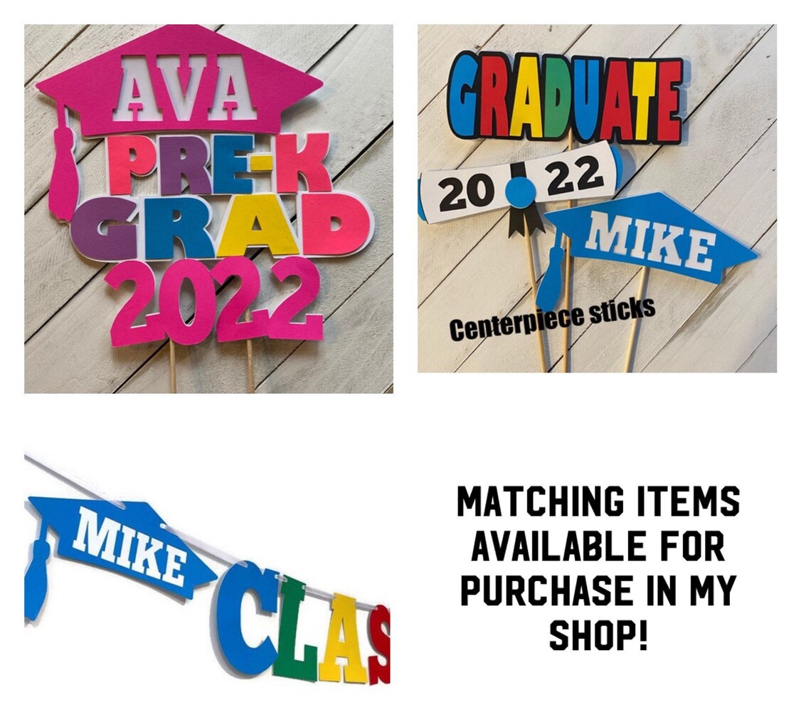 Pre K Graduation Pre-k Grad Banner Preschool Banner | Etsy