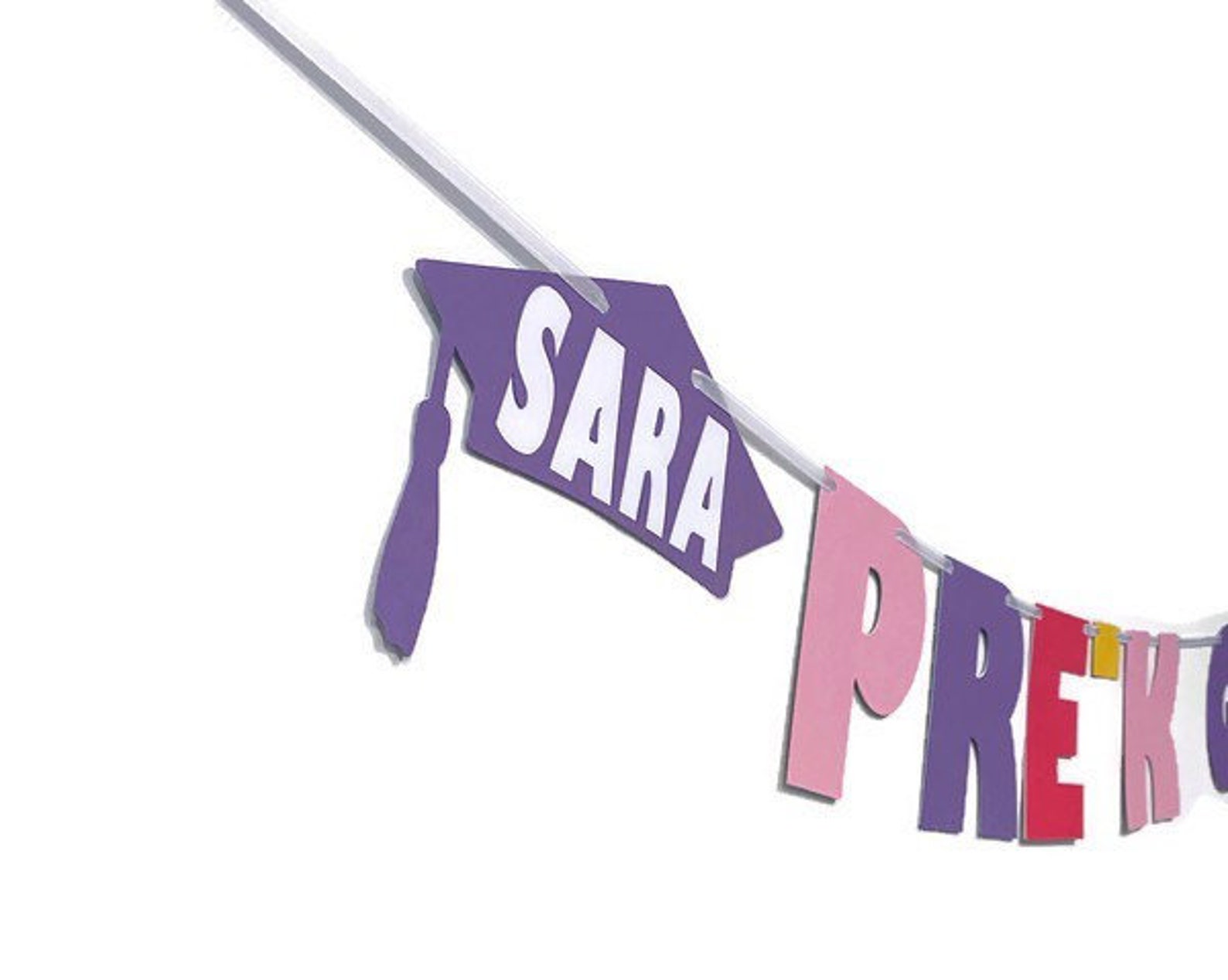 Pre K graduation Pre-K grad banner Preschool Banner | Etsy