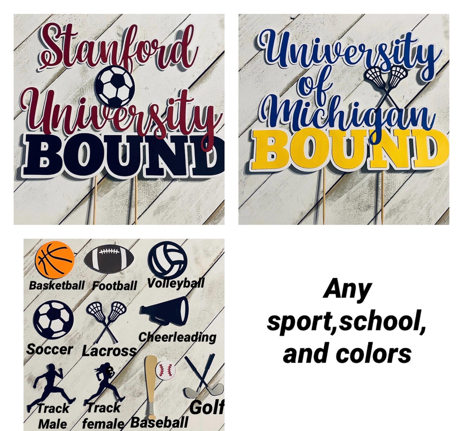 College Bound Cake Topper , College Bound , College Photo Props ...