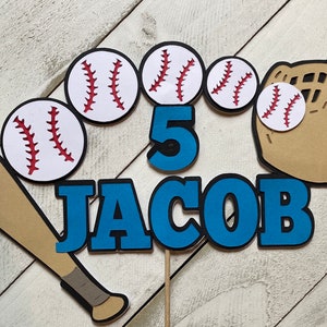 Baseball Cake Topper, Baseball Birthday, Sports Birthday Decorations ...