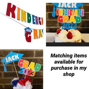 Kindergarten Graduation Banner Kindergarten Graduation - Etsy