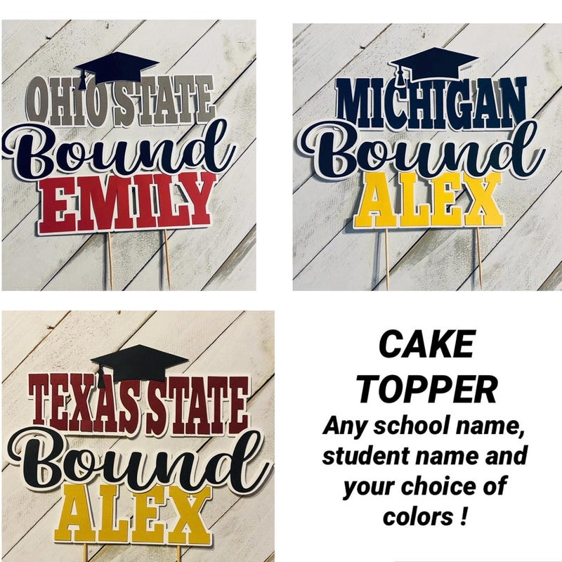 Graduation Cake Topper - Etsy