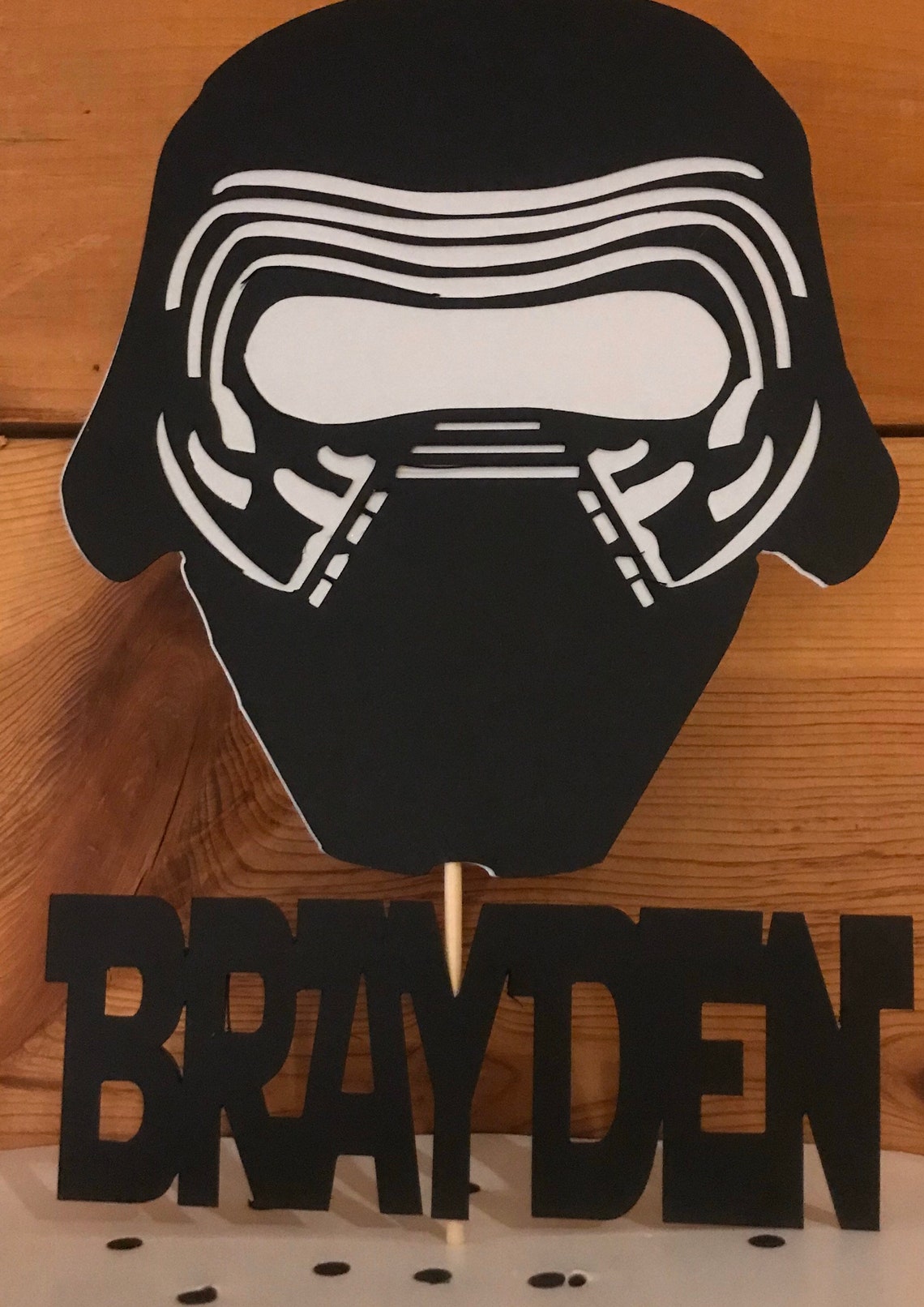 Birthday Cake Topper Kylo Cake Topper - Etsy