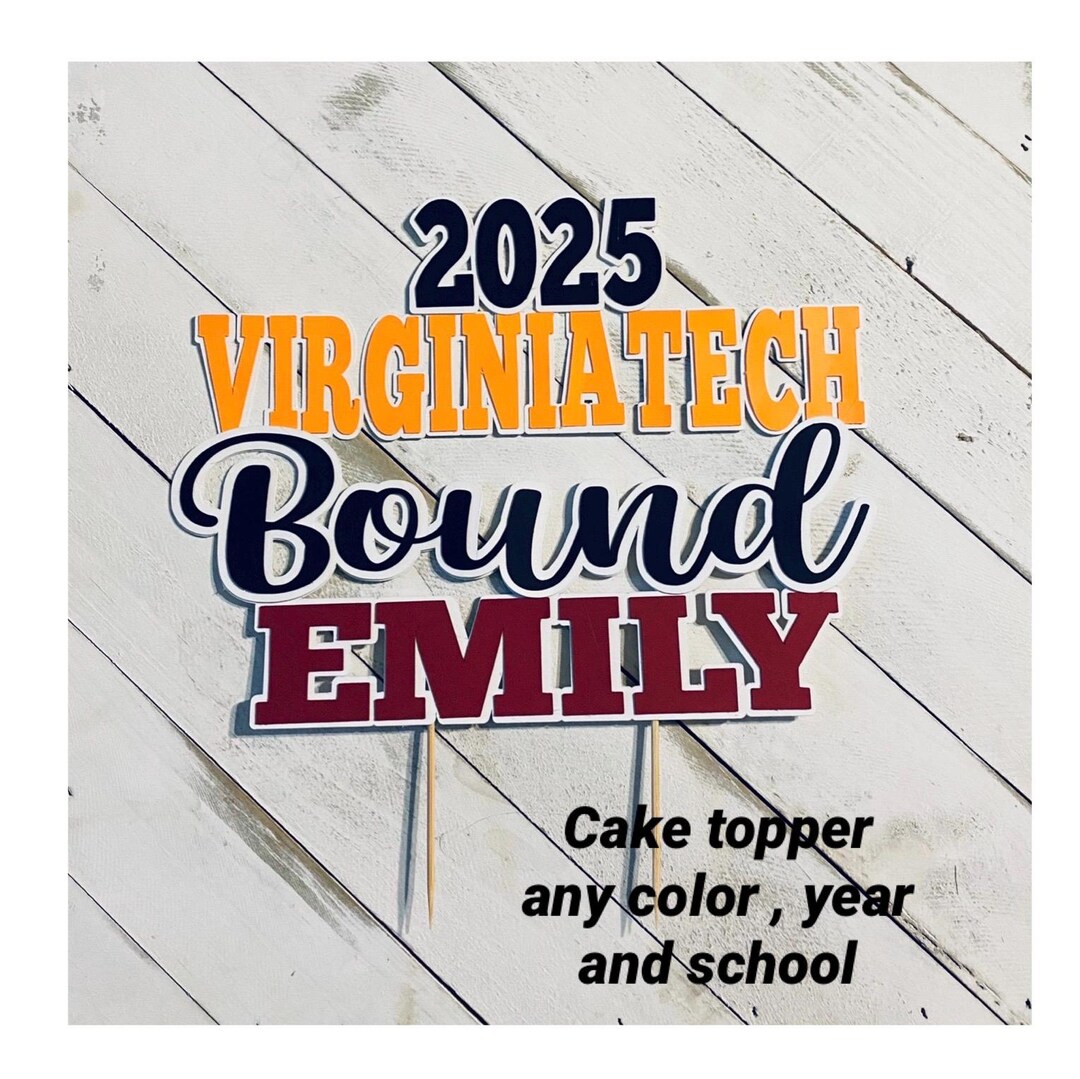 College Bound, College Bound Cake Topper , College Cake Topper ...
