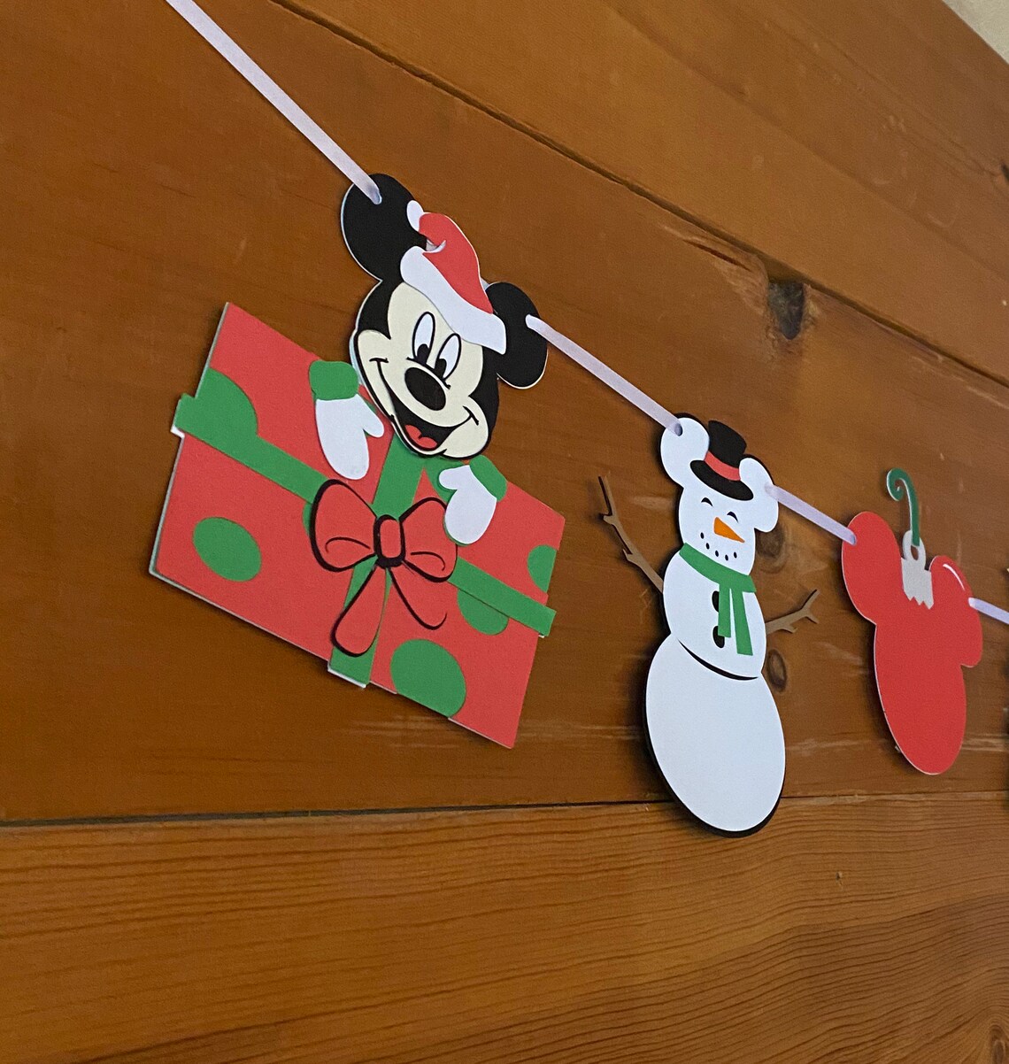 Mickey Mouse Christmas Banner Mickey Mouse Banner Mickey - Etsy