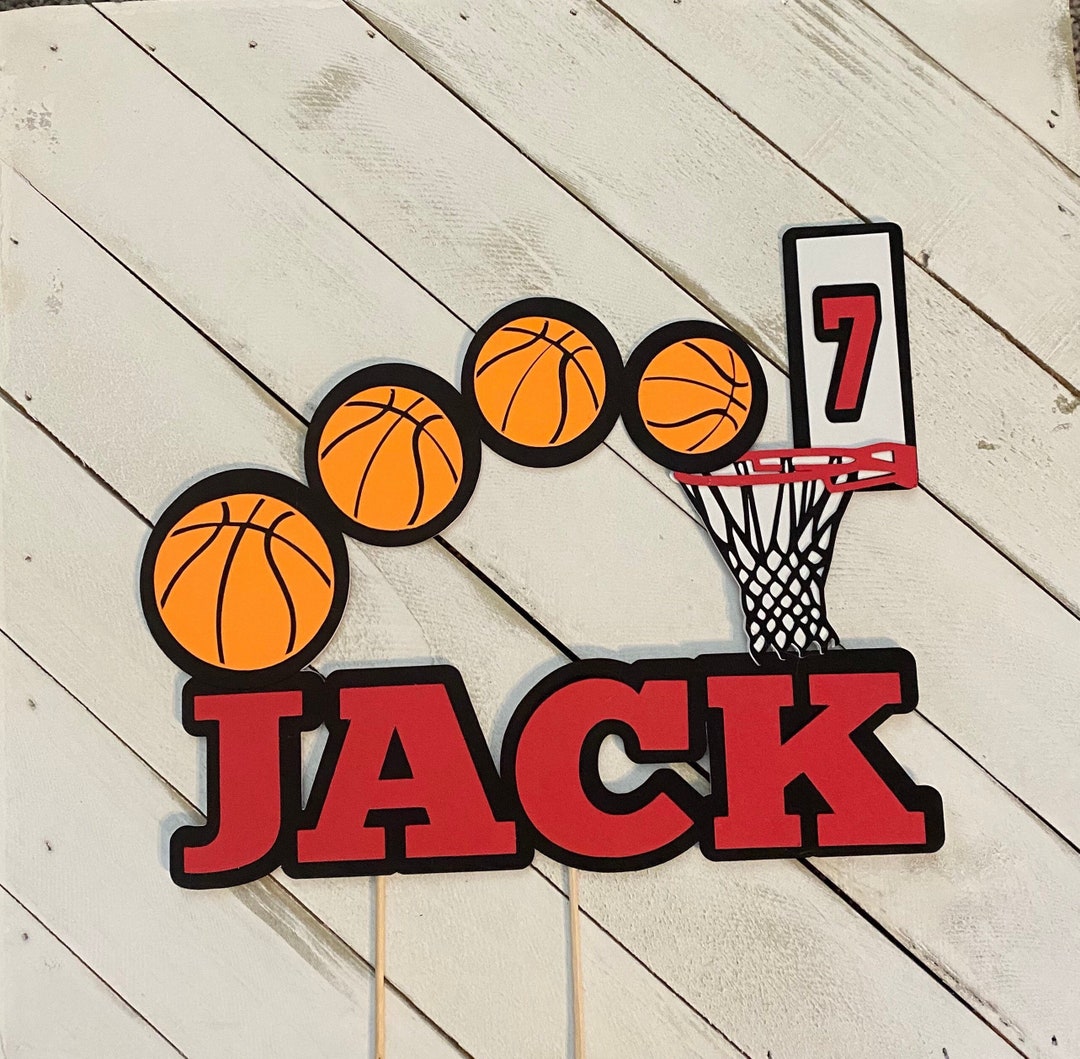 Basketball Cake Topper , Basketball Birthday , Birthday Cake Topper - Etsy