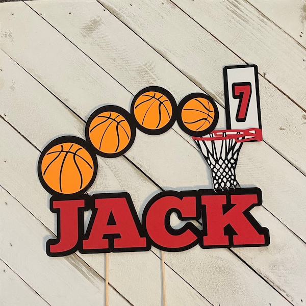 Basketball Cake Topper - Etsy