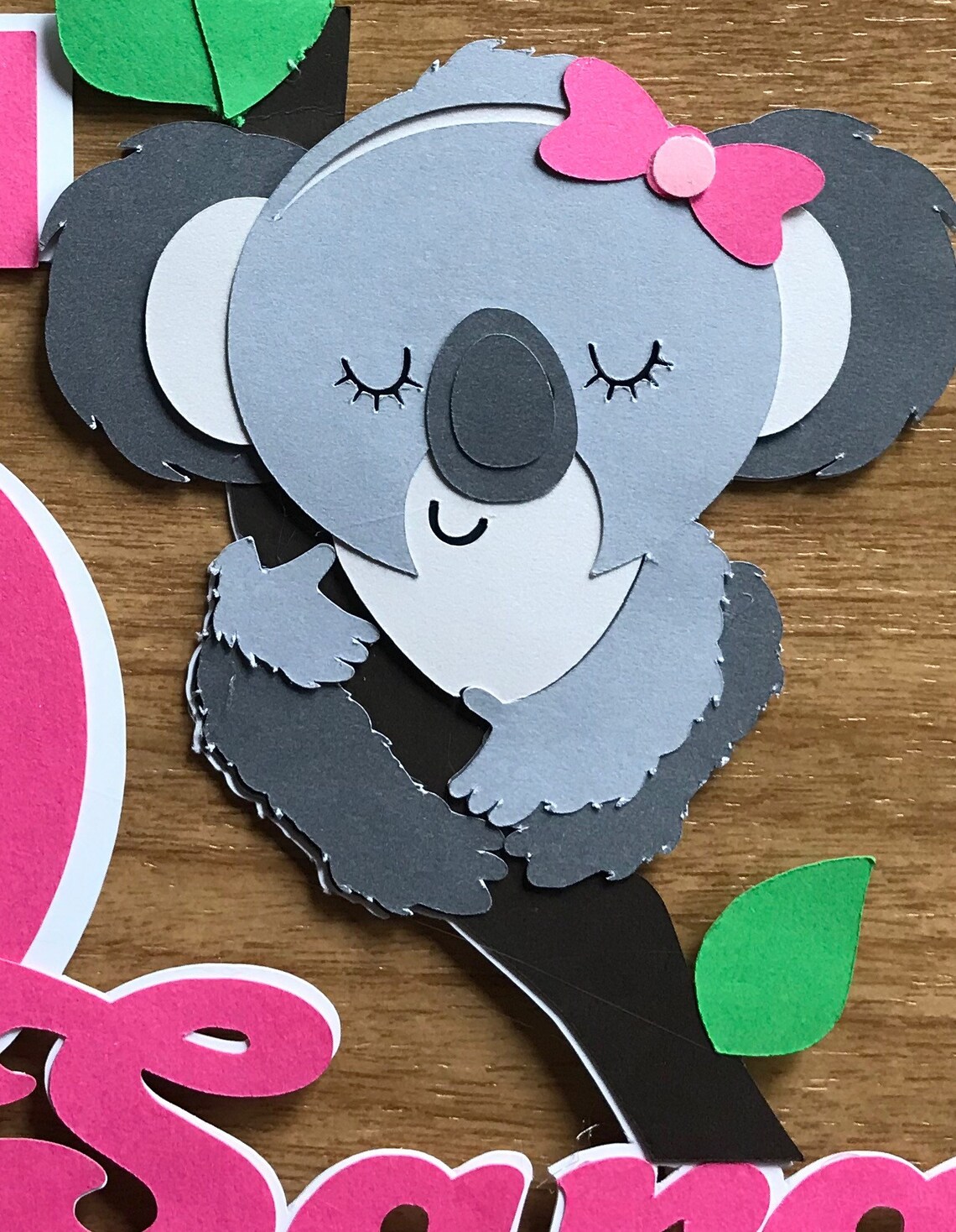 Koala Cake Topper Jungle Birthday Cake Topper Safari - Etsy