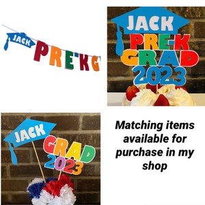 Kindergarten Graduation Cake Topper Kindergarten Graduation - Etsy