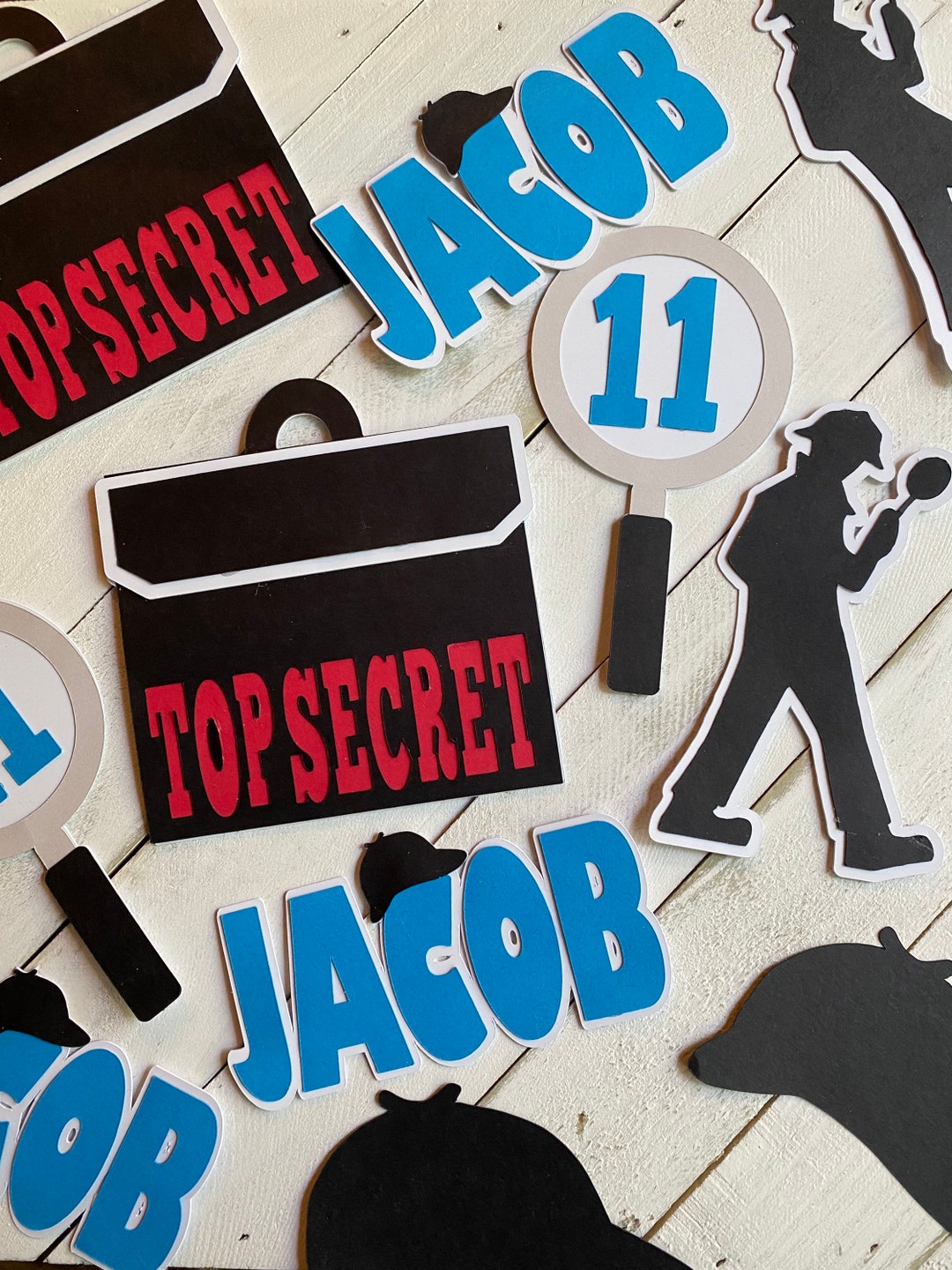 Detective Cut Outs, Detective Birthday, Detective Decorations - Etsy