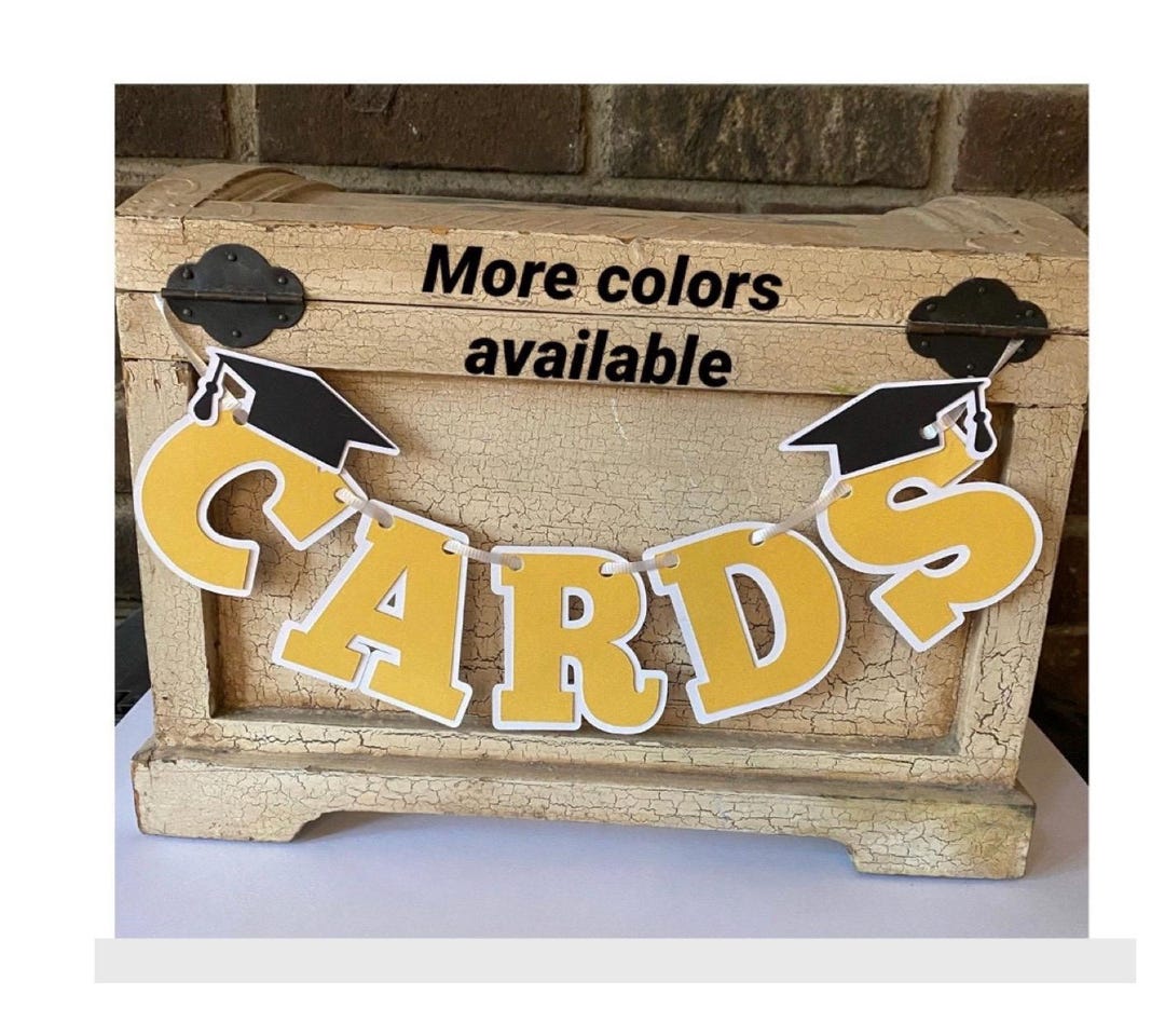 Card Graduation Banner, Mini Card Banner , Class of 2026, College Bound ...
