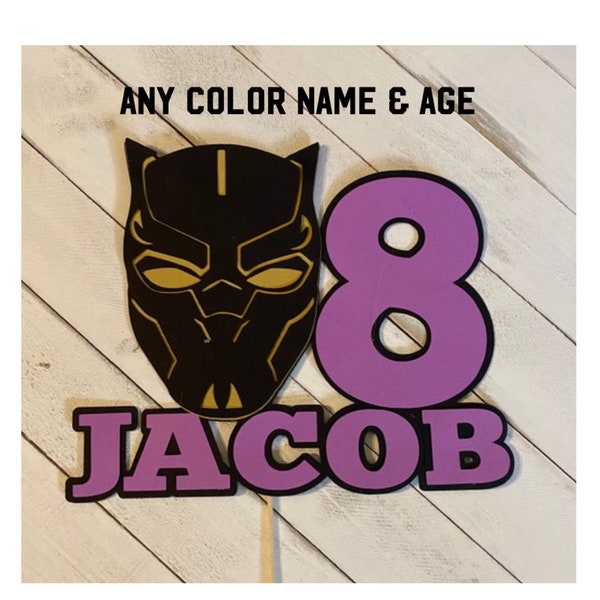 Panther Cake Topper - Etsy