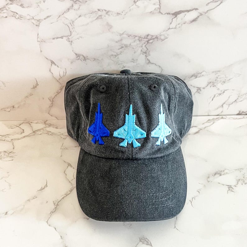 Jet Embroidered Hat, F18 Puff Embroidery, F18 Hat, F16 Hat, Fighter Jet ...