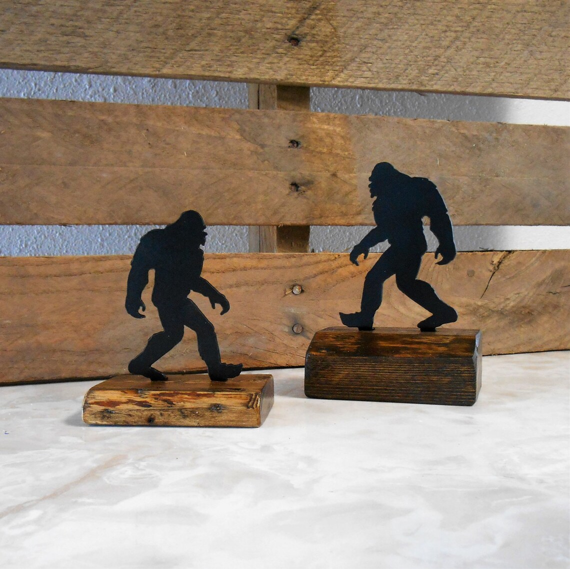 Bigfoot Sasquatch Yeti Metal Art Home Decor Paperweight Shelf - Etsy