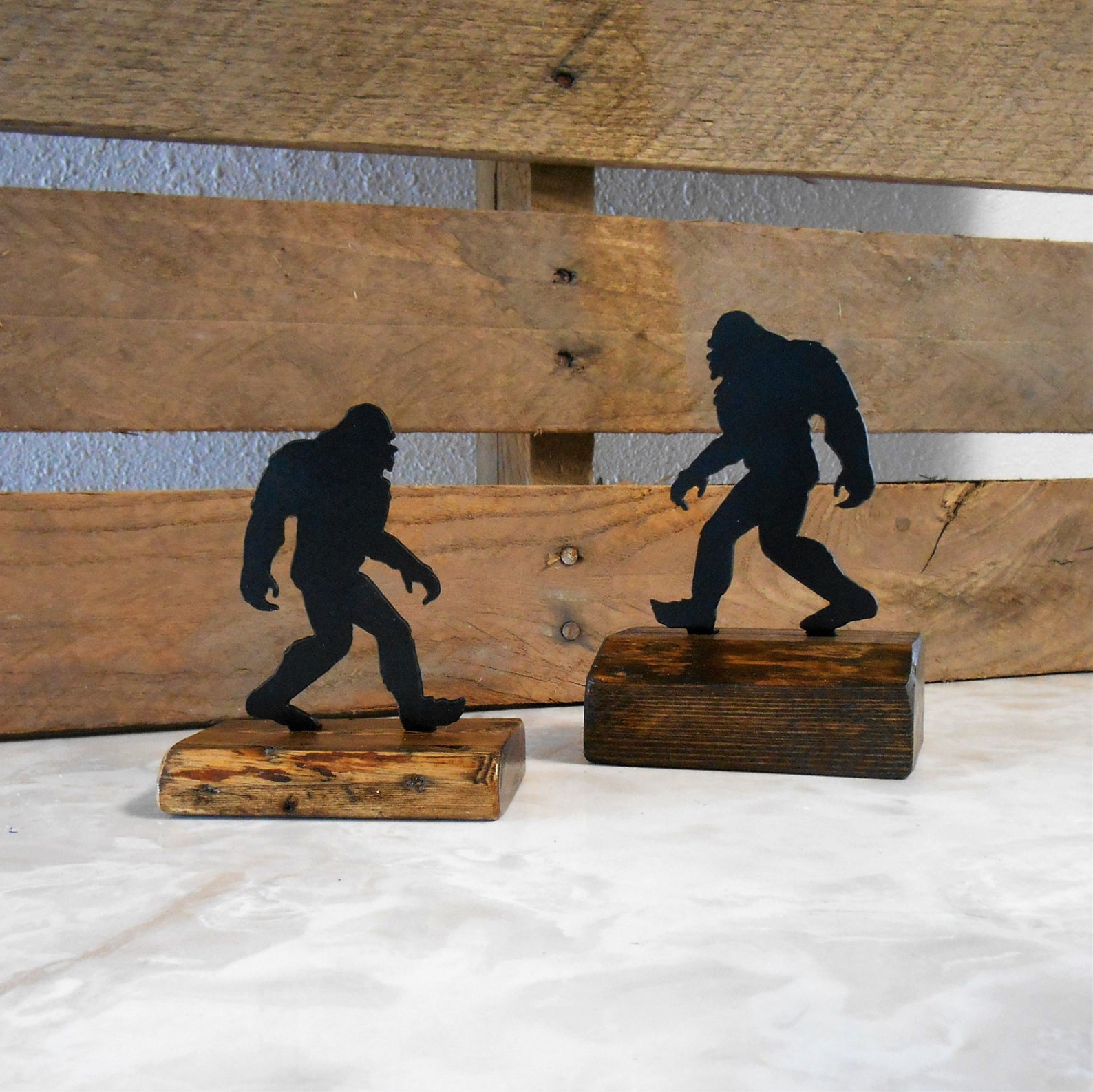 Bigfoot Sasquatch Yeti Metal Art Home Decor Paperweight Shelf ...