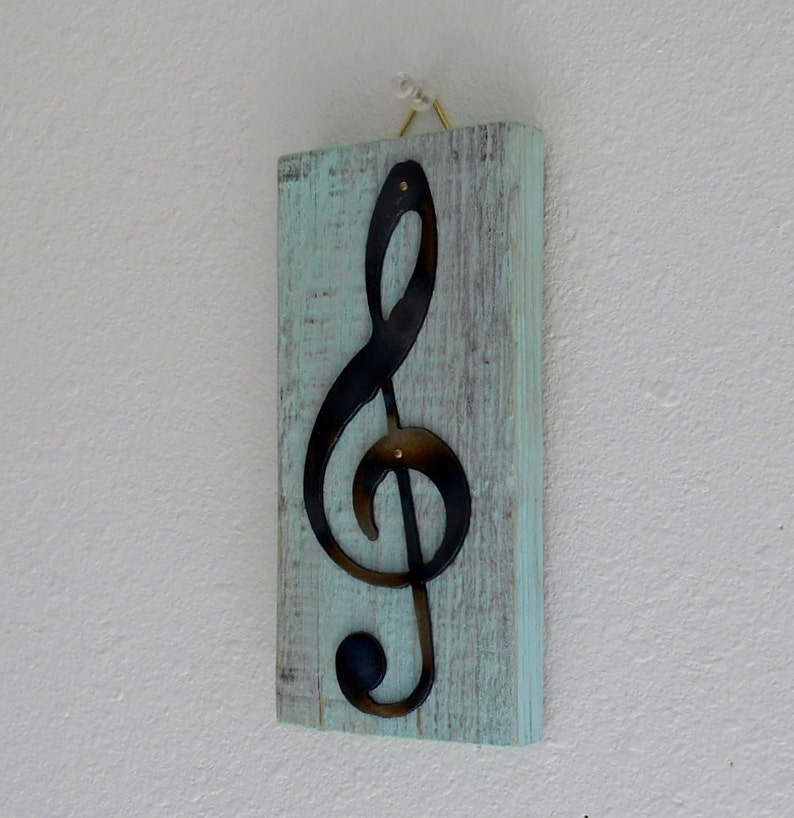 Treble Clef / Metal Art / Wall Decor / Wall Hanging / Pallet - Etsy