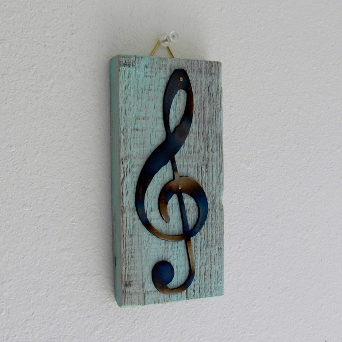 Treble Clef / Metal Art / Wall Decor / Wall Hanging / Pallet - Etsy