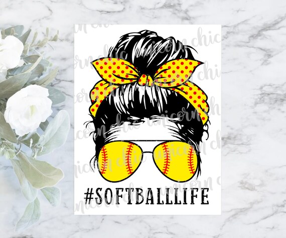 Softball Life Sublimation Transfer SOFTBALLLIFE Shirt | Etsy