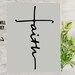 Faith Cross - Cursive Cross - Faith Sublimation Transfer - 8.5" X 11 ...